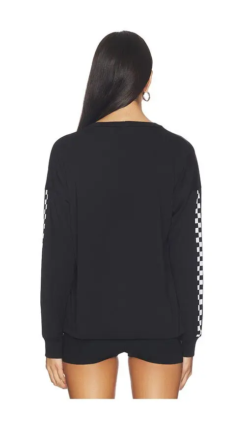 Michael Lauren Keegan Long Sleeve Drop Shoulder Crop Tee