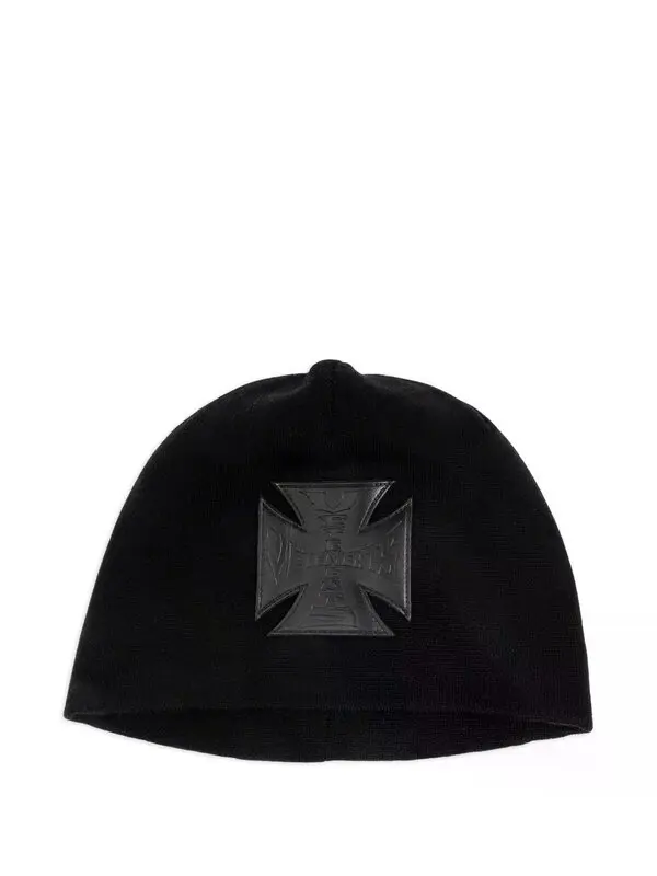 Vetements Logo-patch Beanie Hat - Black