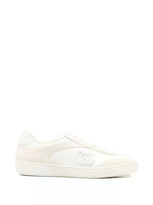 Gucci G75 Suede-panel Sneakers