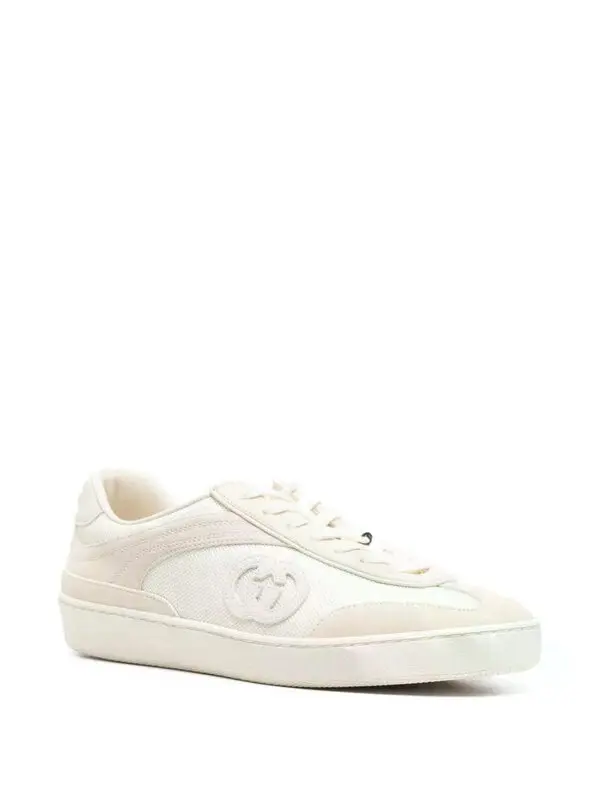 Gucci G75 Suede-panel Sneakers