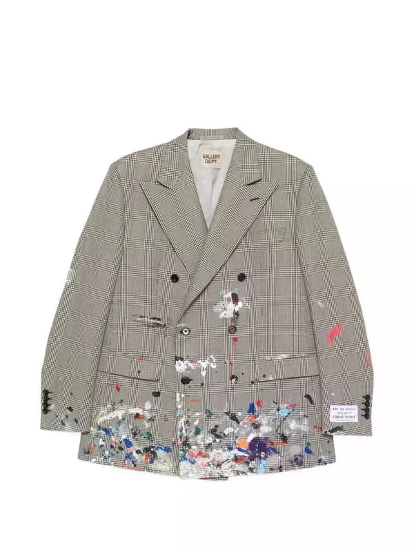 GALLERY DEPT. Check-pattern Double-breasted Coat