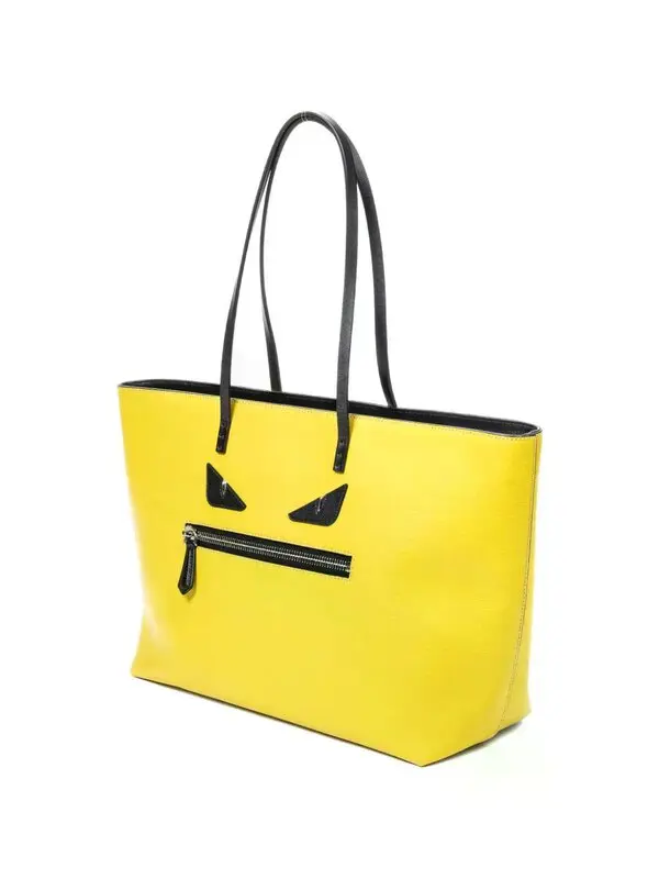 Fendi Monster Eyes Tote Bag - Yellow