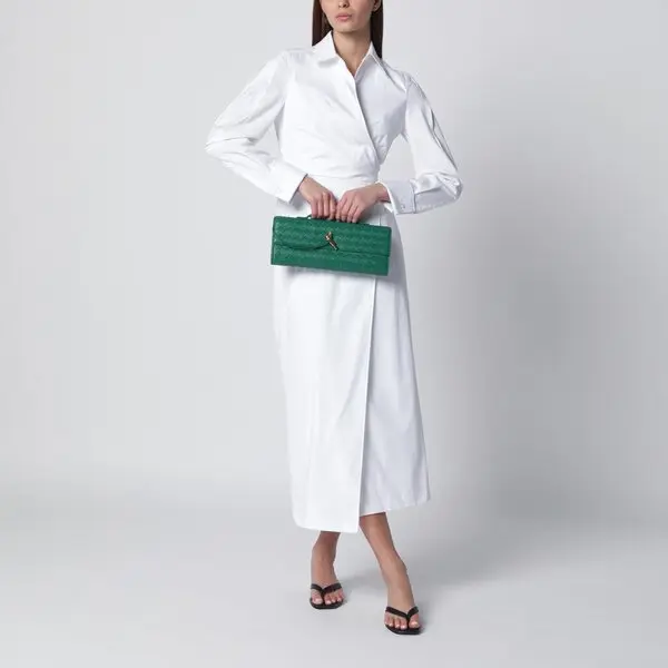Bottega Veneta Andiamo Clutch - Green