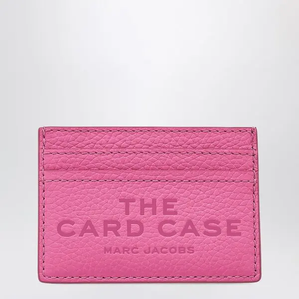 Marc Jacobs Fuchsia Full-grain Leather Card Holder - Pink