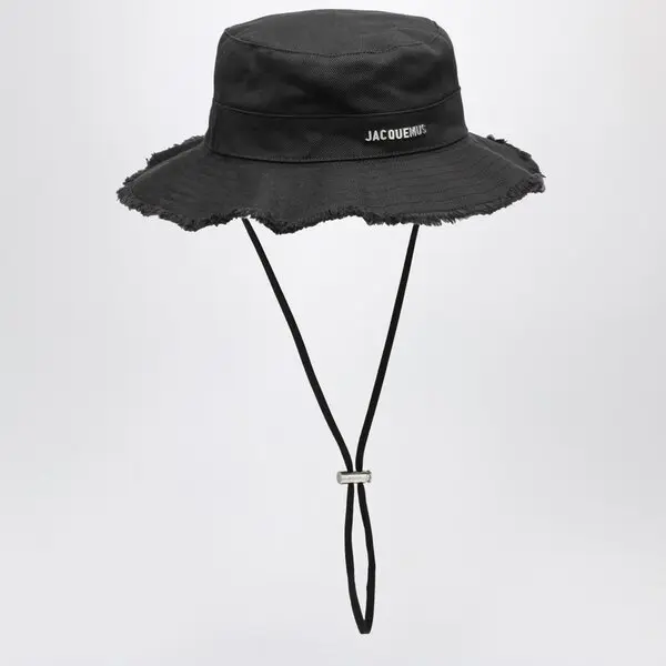 Jacquemus Le Bob Artichaut Cotton Bucket Hat - Black