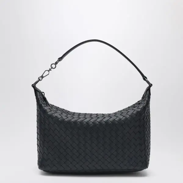 Bottega Veneta Intrecciato Leather Top Handle Bag - Black