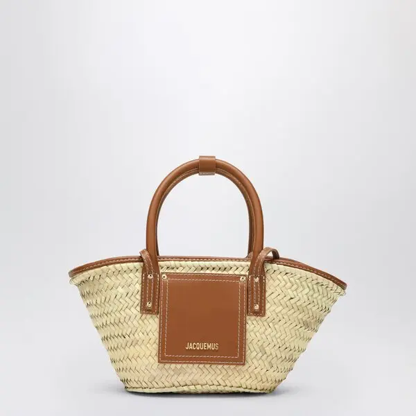 Jacquemus Le Petit Panier Soli Raffia Bag - Brown