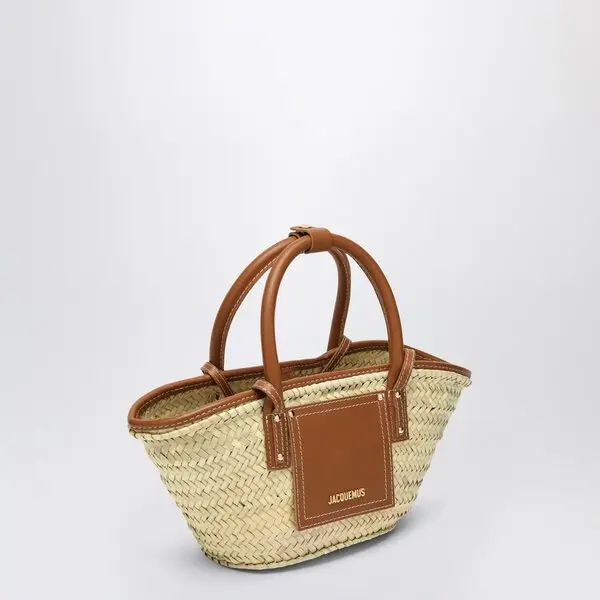 Jacquemus Le Petit Panier Soli Raffia Bag - Brown