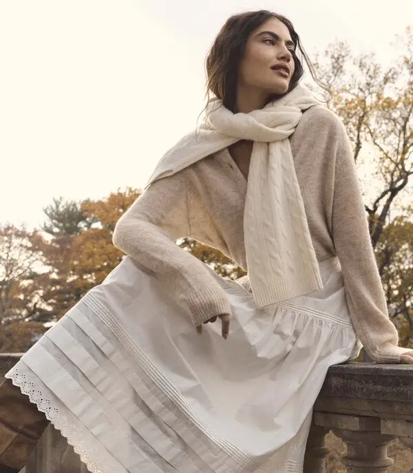 DÔEN Petra Cardigan - Hazelnut Creme