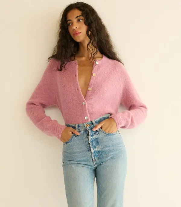 DÔEN Petra Cardigan - Rosebud