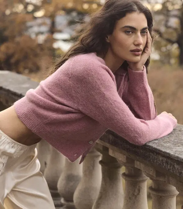 DÔEN Petra Cardigan - Rosebud