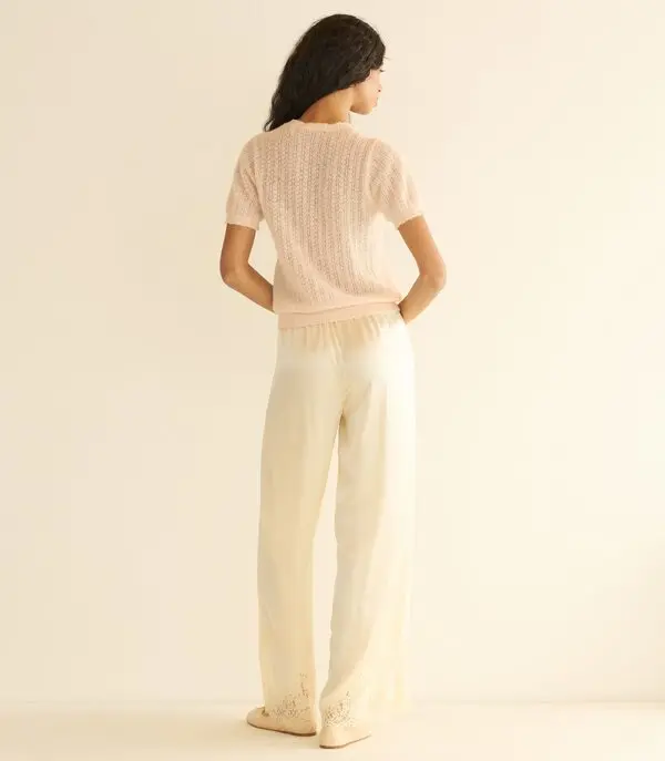 DÔEN Monica Pointelle Sweater - Parfait