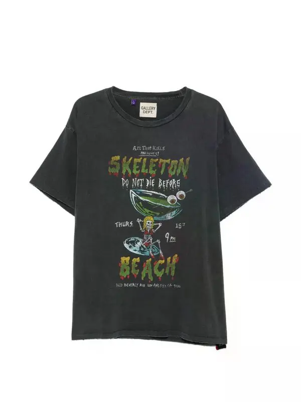 GALLERY DEPT. Do Not Die Before Beach" Graphic T-shirt - Black