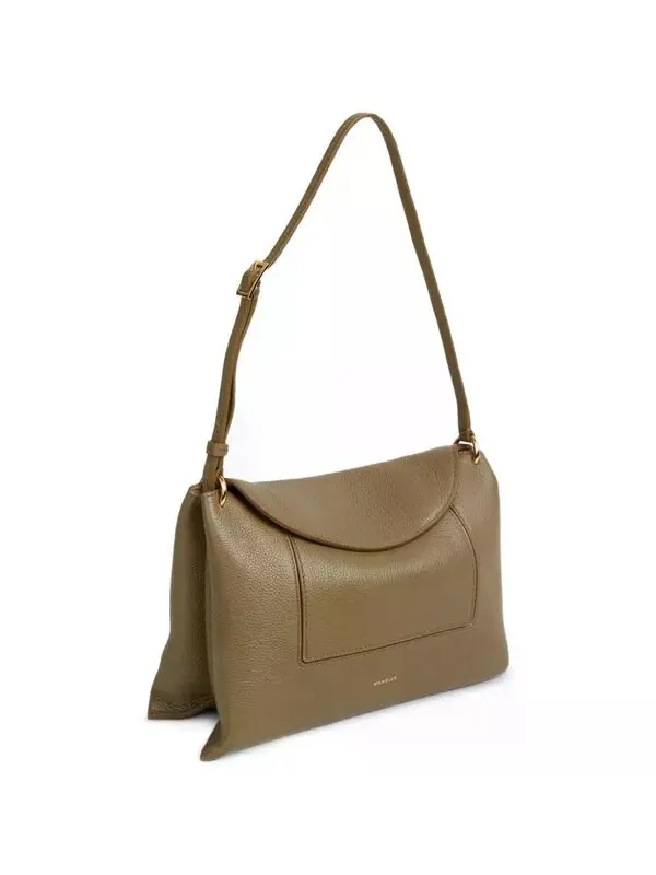 WANDLER Penelope Leather Shoulder Bag - Green