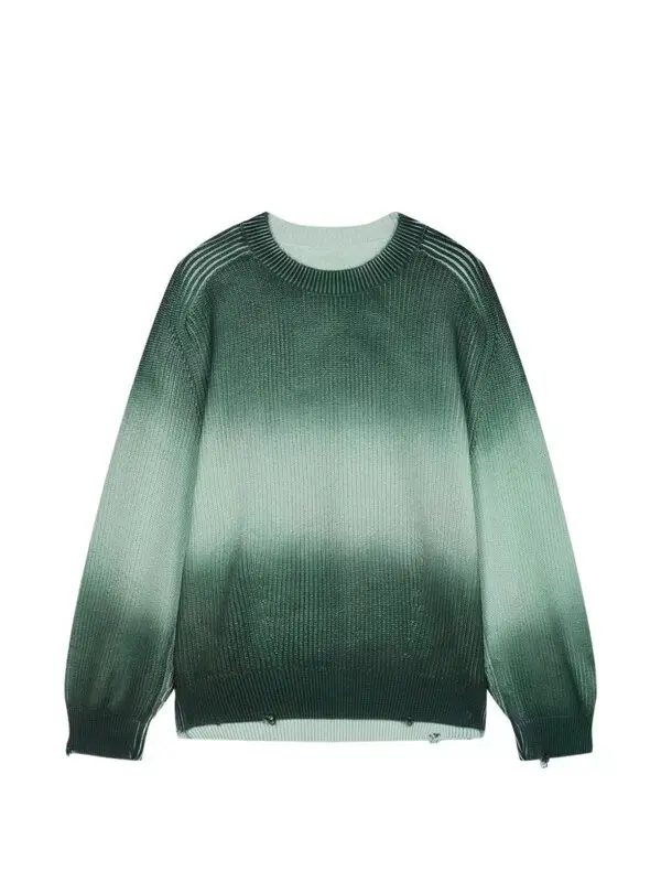 CROQUIS Gradient-effect Sweater - Green