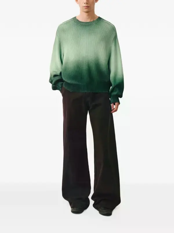 CROQUIS Gradient-effect Sweater - Green
