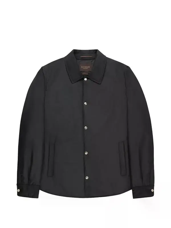 SLOWEAR Padded Shirt Jacket - Black