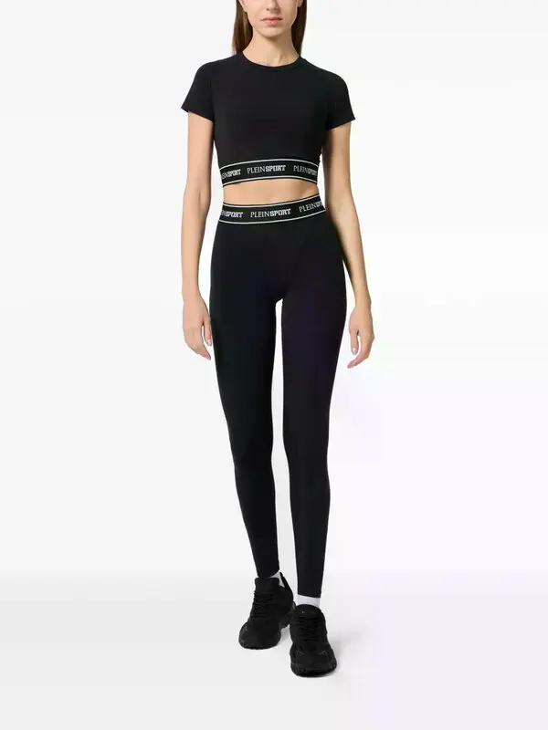 PLEIN SPORT Logo Elastic Leggings