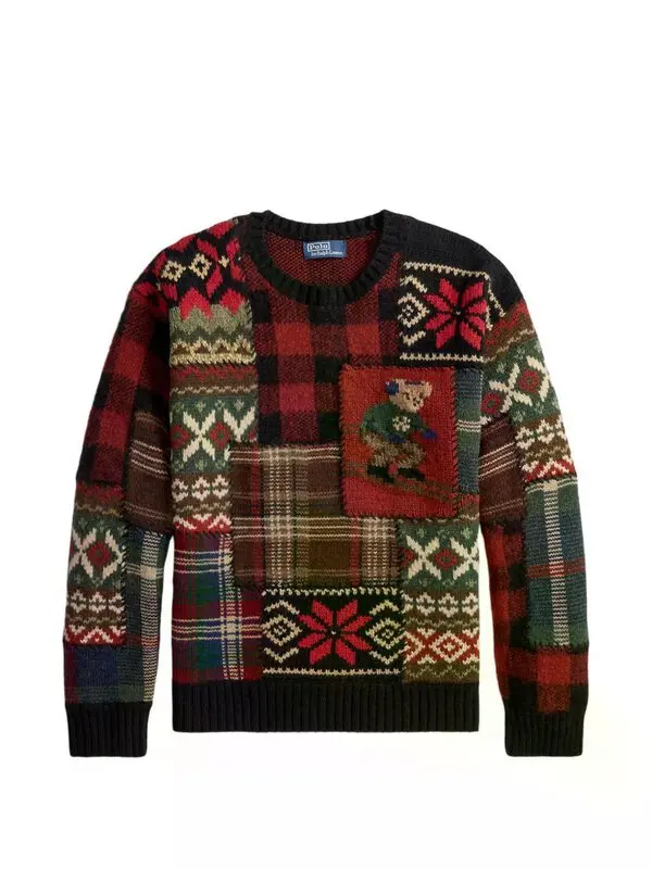 Polo Ralph Lauren Patchwork Graphic Sweater