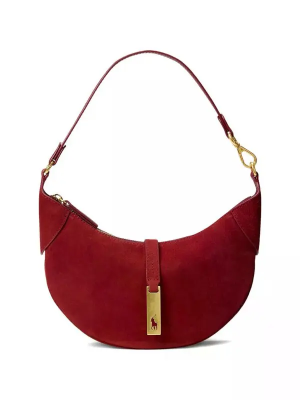 Polo Ralph Lauren Polo Id Suede Mini Shoulder Bag - Red