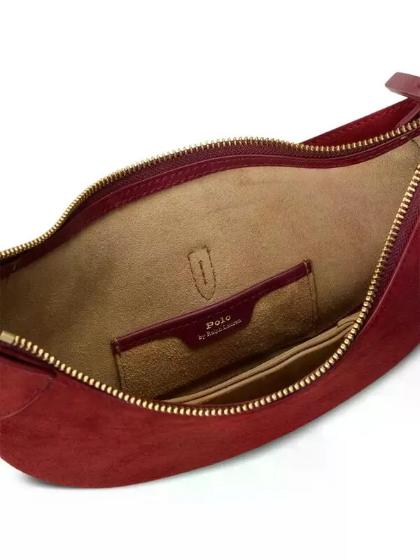 Polo Ralph Lauren Polo Id Suede Mini Shoulder Bag - Red