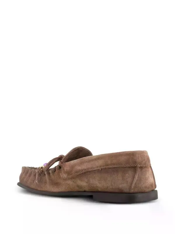 ALEXANDER HOTTO Beaded-embellishment Tie Loafers