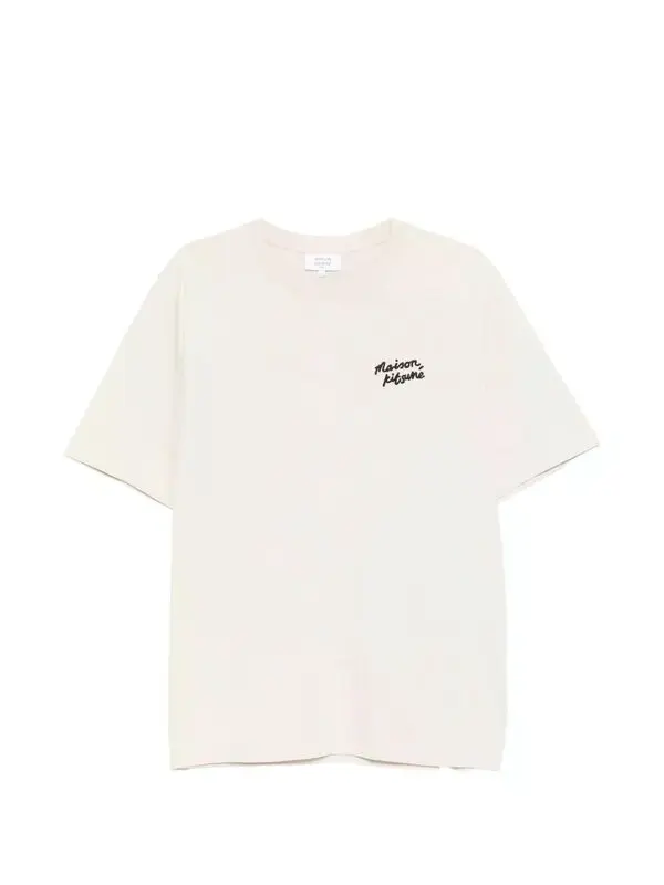 Maison Kitsuné Embroidered-logo T-shirt
