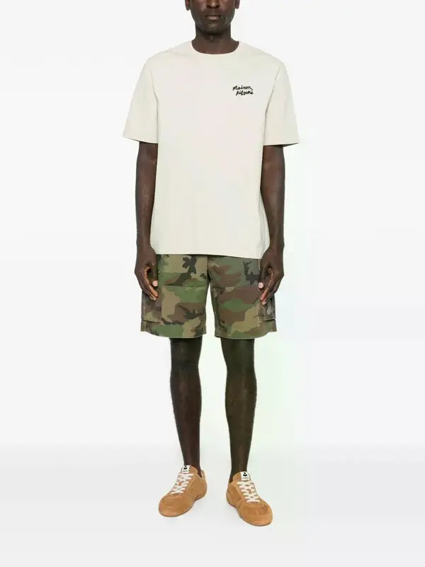 Maison Kitsuné Embroidered-logo T-shirt