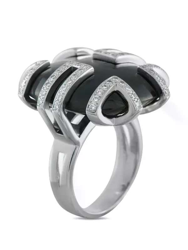 CARTIER 18k White Gold Ring With Diamond And Stone