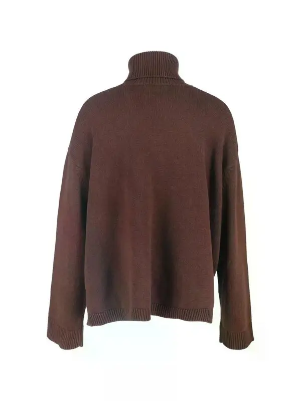 THE FRANKIE SHOP Rhea Turtleneck Sweater - Brown