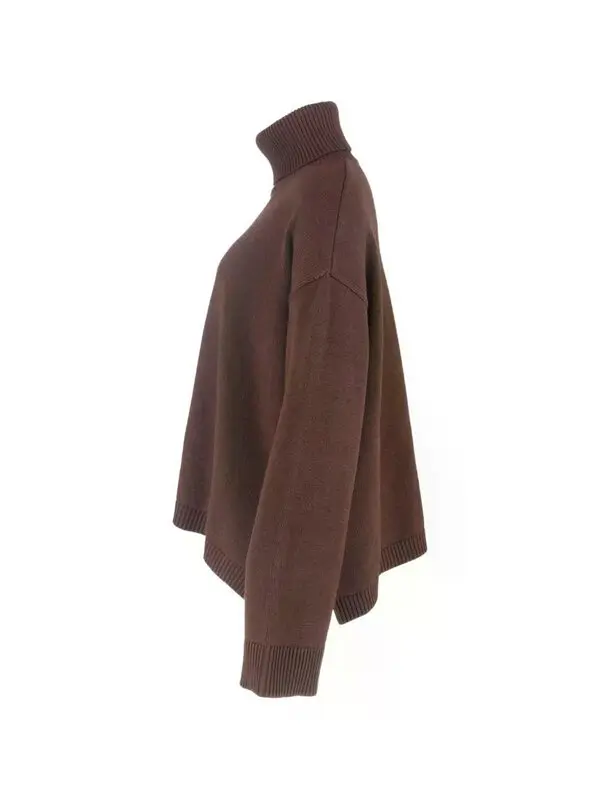 THE FRANKIE SHOP Rhea Turtleneck Sweater - Brown