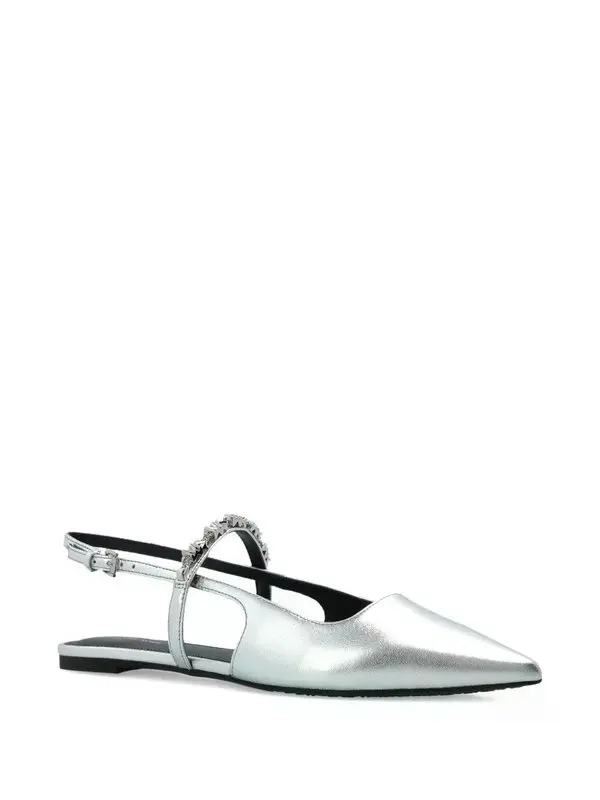 Michael Kors Dina Rhinestone-embellished Ballet Flats