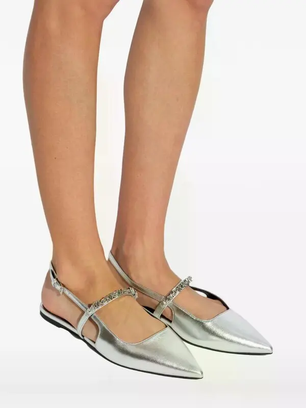 Michael Kors Dina Rhinestone-embellished Ballet Flats