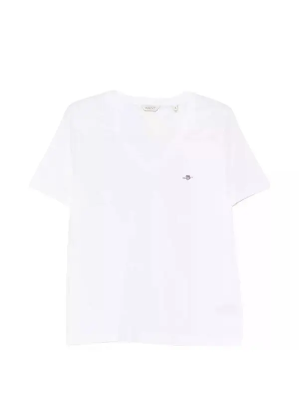 Gant V-neck Logo T-shirt