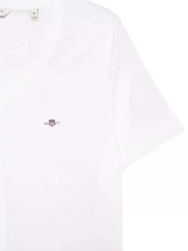 Gant V-neck Logo T-shirt