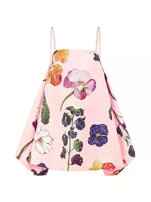 LEO LIN Embellished Puff Mini Dress - Pink