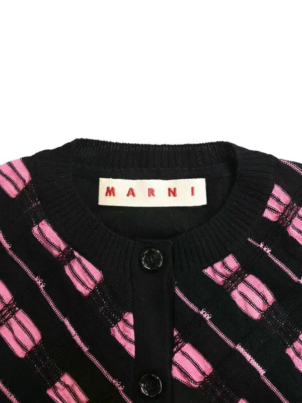 Marni Weave-pattern Buttoned Cardigan