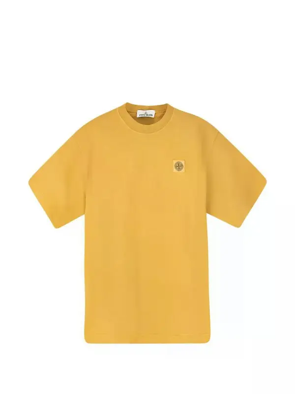 Stone Island Logo-patch Short-sleeved T-shirt - Yellow