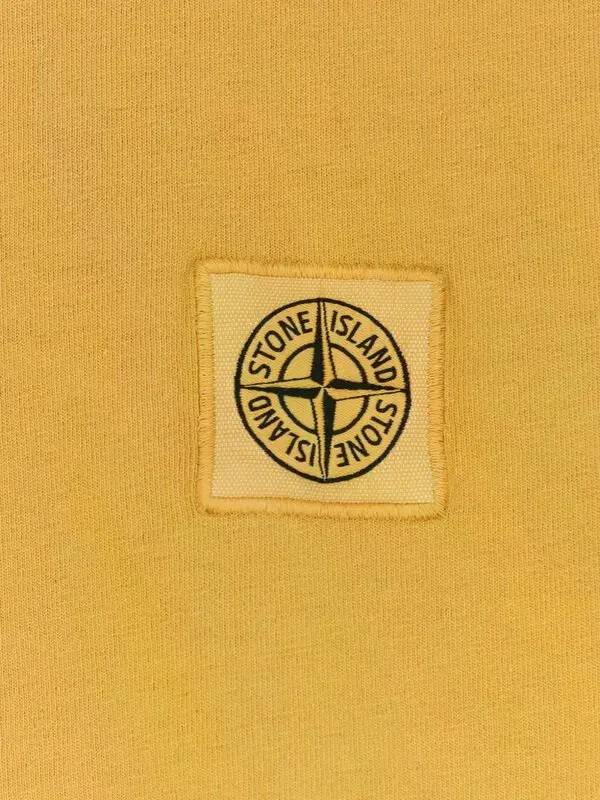 Stone Island Logo-patch Short-sleeved T-shirt - Yellow