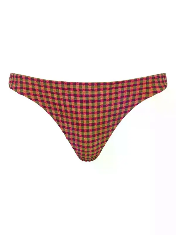 The Upside Aliki Christy Checked Bikini Bottom - Red