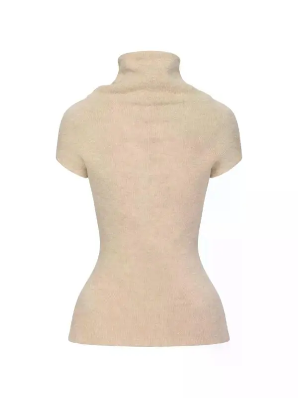 Rick Owens Sl Crater Roll-neck Knitted Top