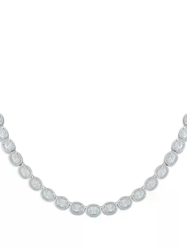 LB EXCLUSIVE Diamond Link Necklace - Silver