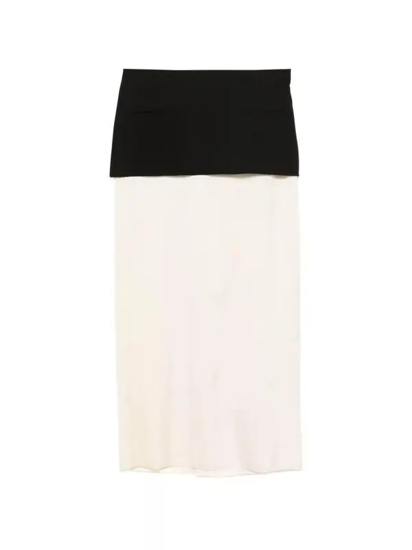 Patrizia Pepe Colour-block Midi Skirt