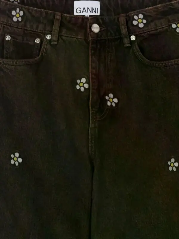 GANNI Stary Daisy Duck Jeans