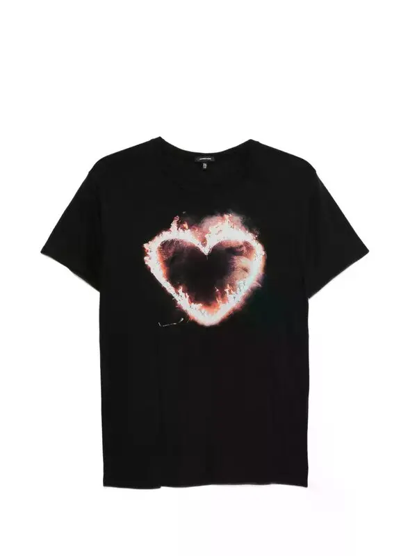 R13 Flaming Heart T-shirt