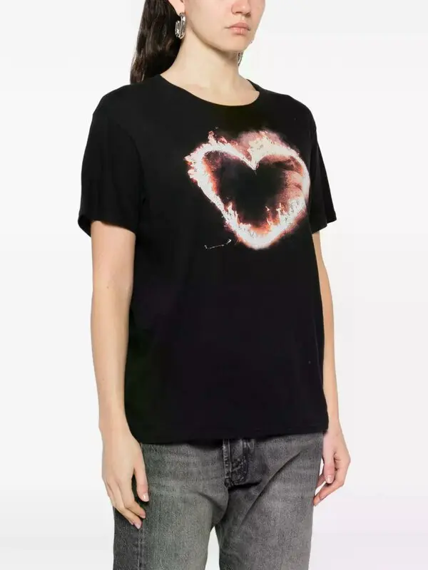 R13 Flaming Heart T-shirt