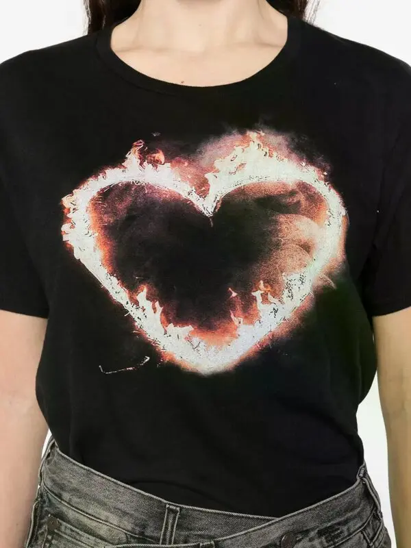 R13 Flaming Heart T-shirt