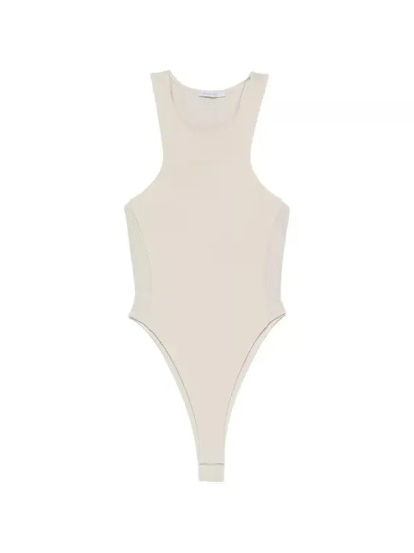 Patrizia Pepe Mesh-panel Tank Top Bodysuit