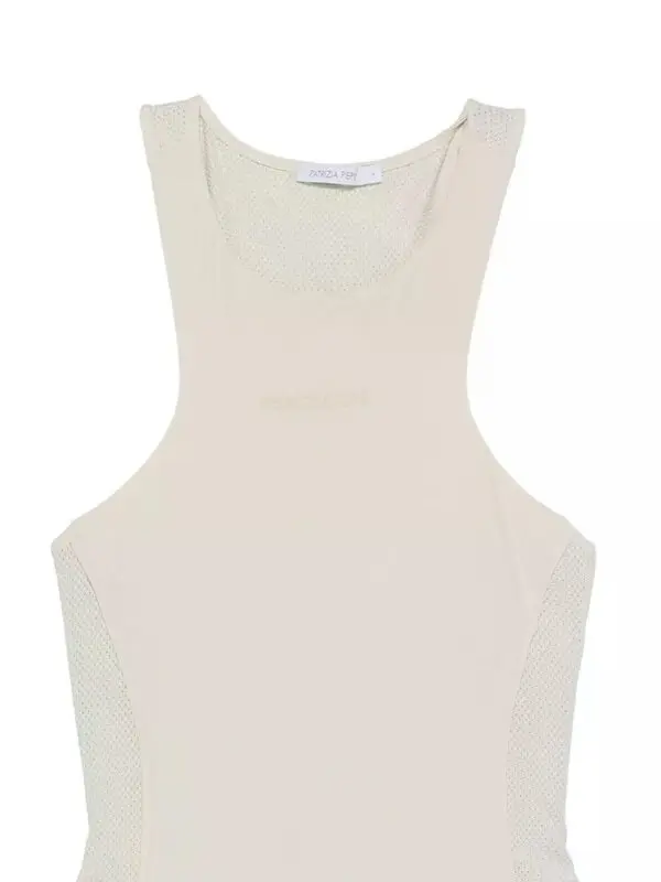 Patrizia Pepe Mesh-panel Tank Top Bodysuit