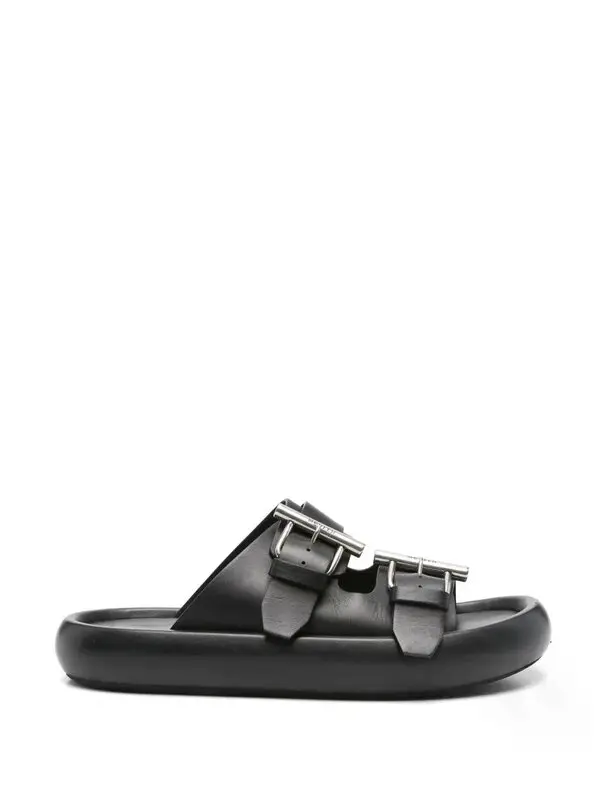 Alexander McQueen Buckle-detail Leather Sandals